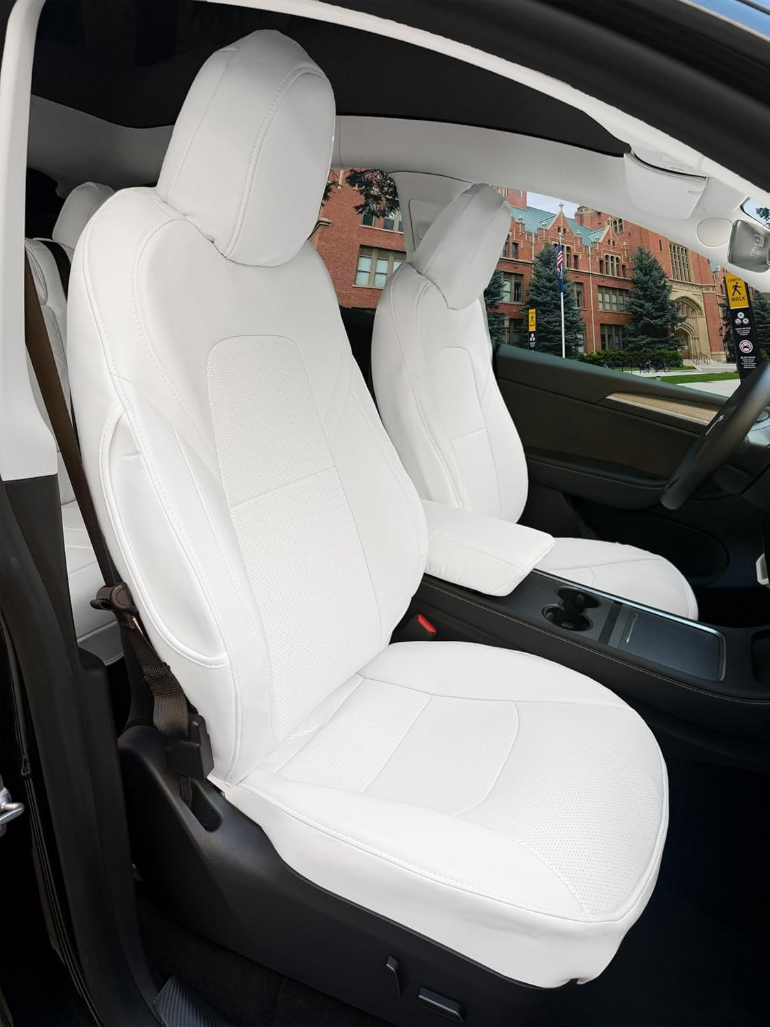 Motoptes Custom Fit Car Seat Covers for Tesla Model Y Juniper 2025 2026 ...