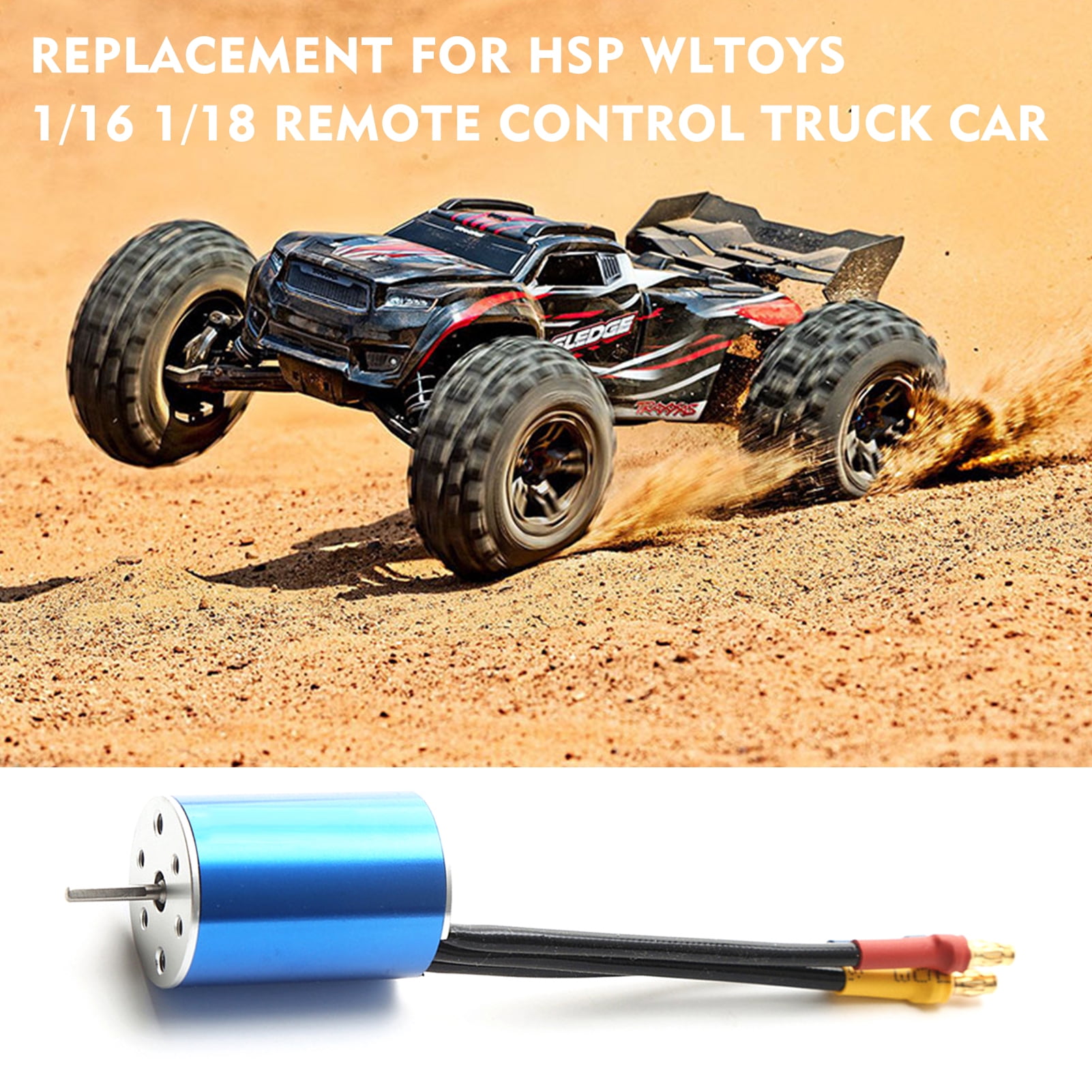 Motor 2435 4800KV Brushless Motor Replacement For HSP Wltoys 1/16 1/18 ...