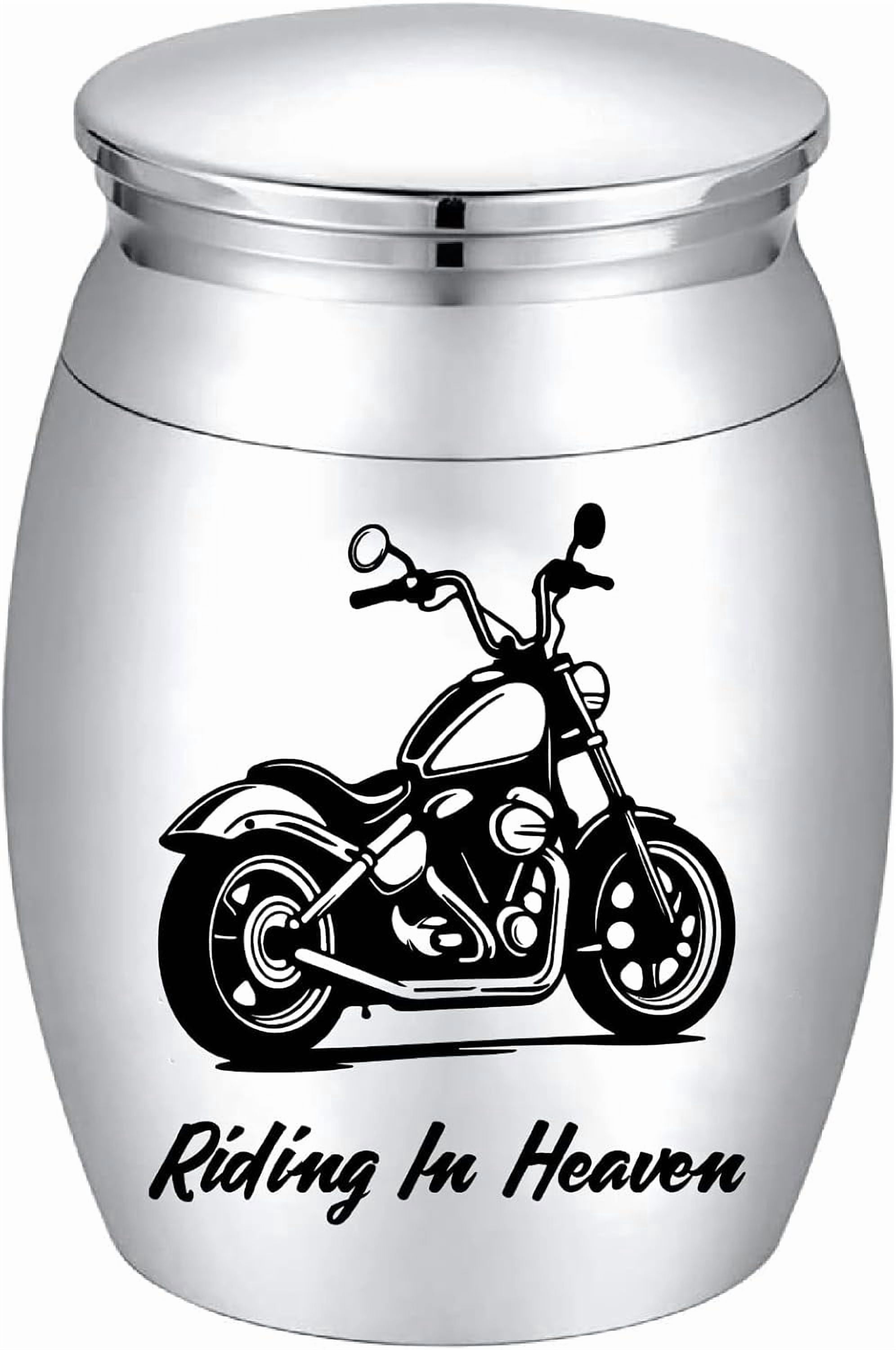 Motor Bike Urn Small Cremation Urns Alloy Column Riding in Heaven Mini ...