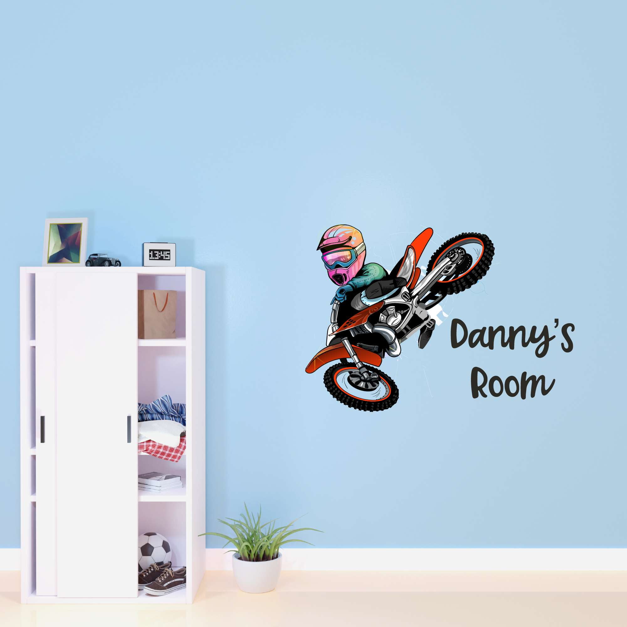 Motor Cycle Dirt Bike Personalized Name Off Road Sports Score Winner ...