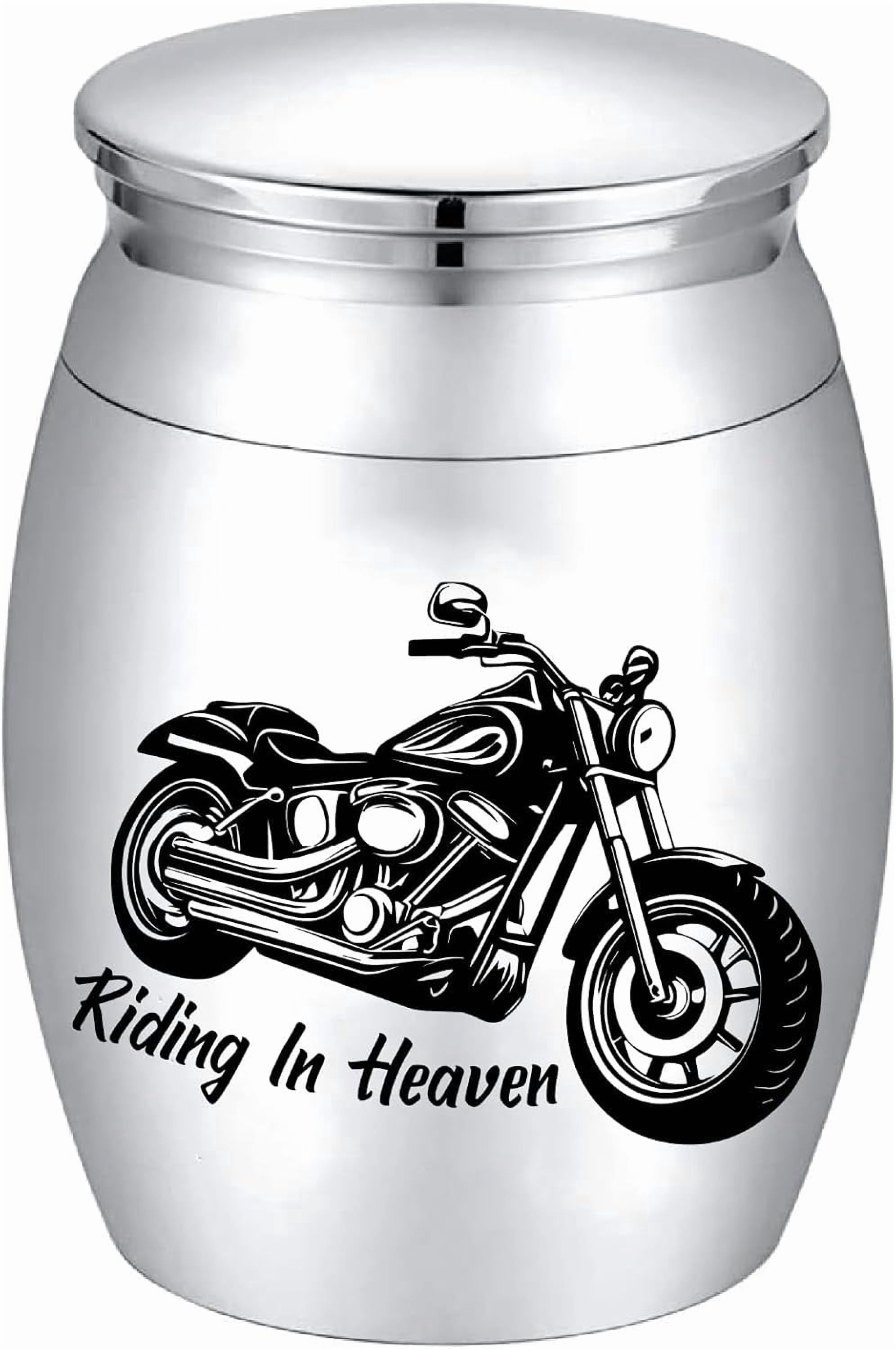 Motor Cycle Urn Small Cremation Urns Keepsake Column Alloy Motorbike ...