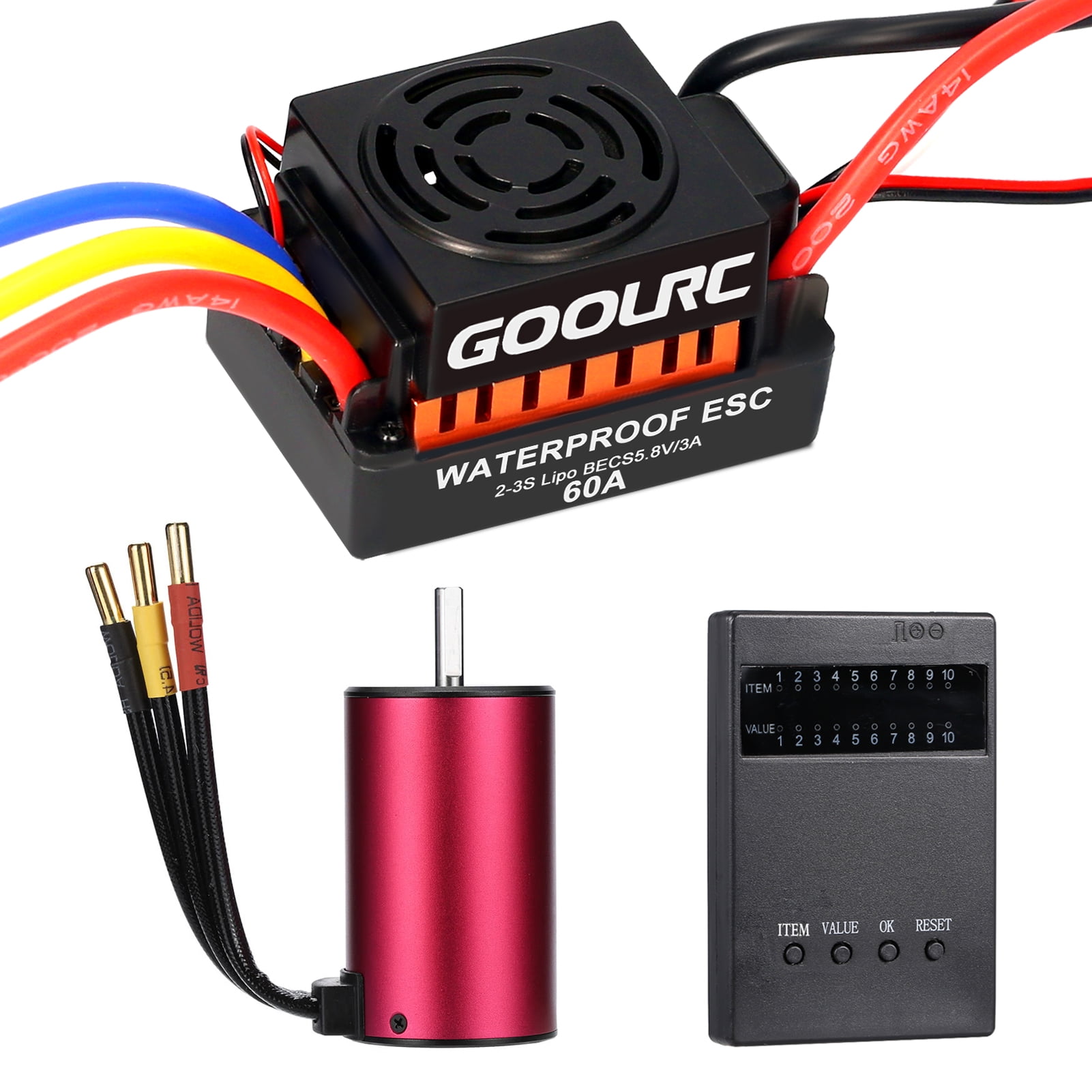 Motor,Esc And Combo S3660 3300kv Motor 1/10 Car Buzhi 60a Esc And Combo ...