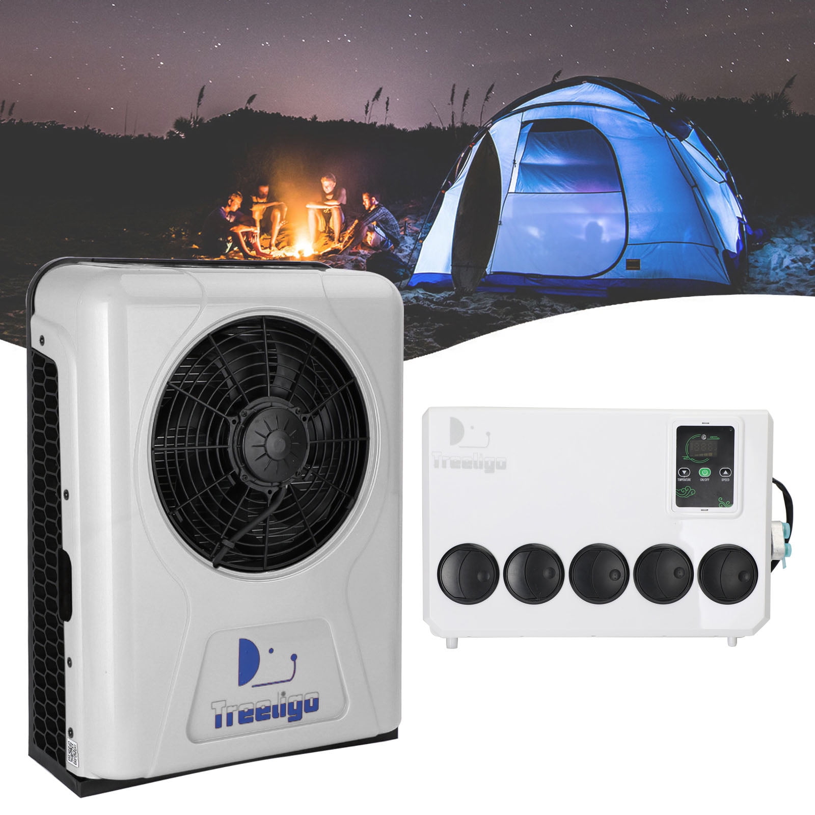 Motor Genic 12V 12000 BTU Truck Cab RV Air Conditioner Split AC Fit for ...