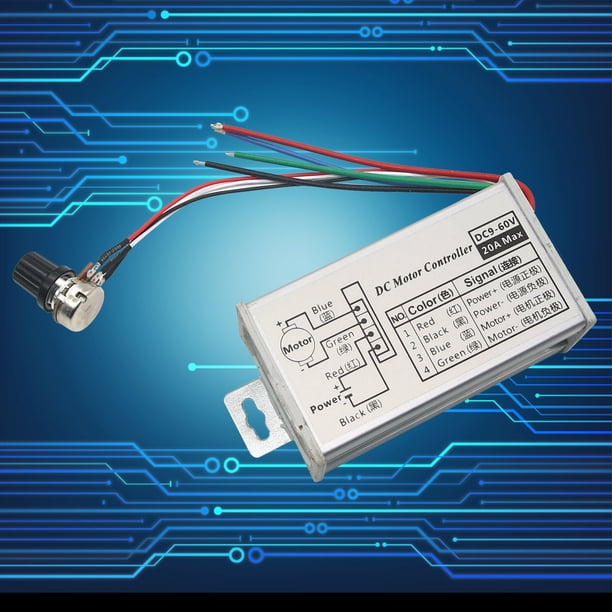 Motor Genic 12V 24V Max 20A Motor Stepless Variable Speed Control ...