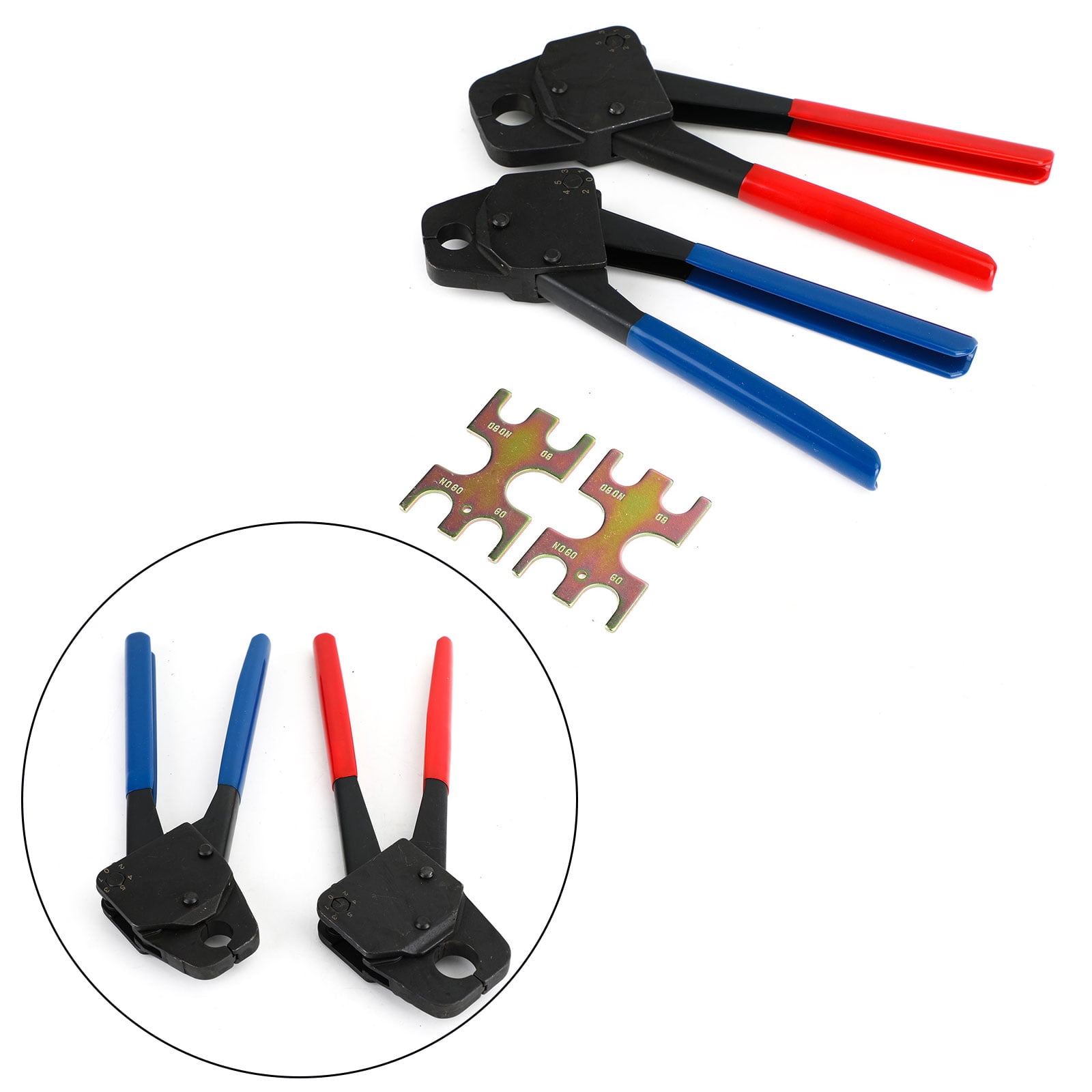 Motor Genic 2 Pex Crimper 1/2" And 3/4" Plumbing Crimping Gonogo Set ...
