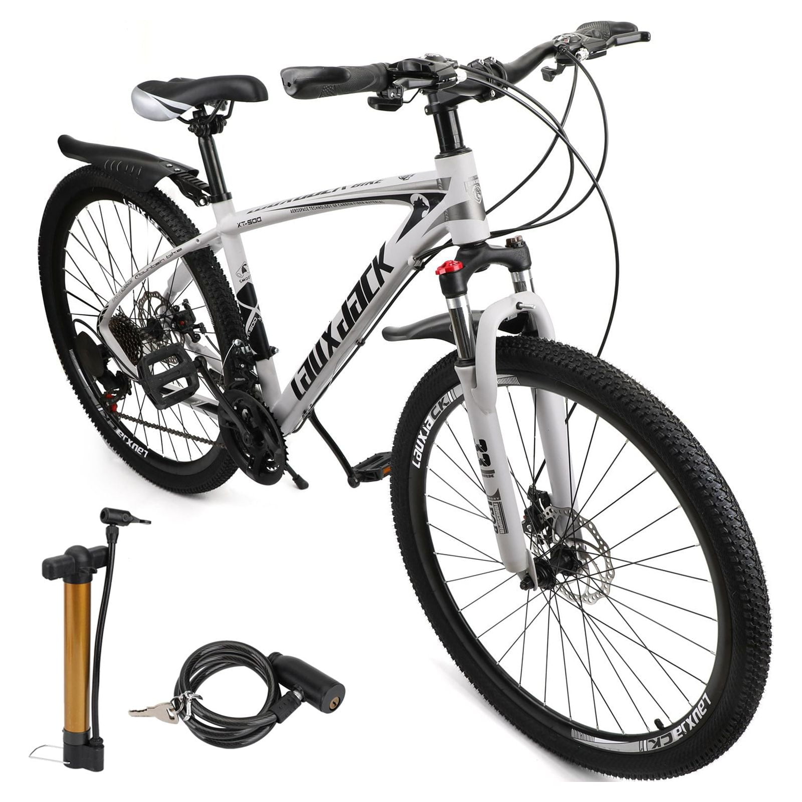 Motor Genic 27.5" Wheels Adults Mountain 21 Speed Bikes Bicycle MTB ...