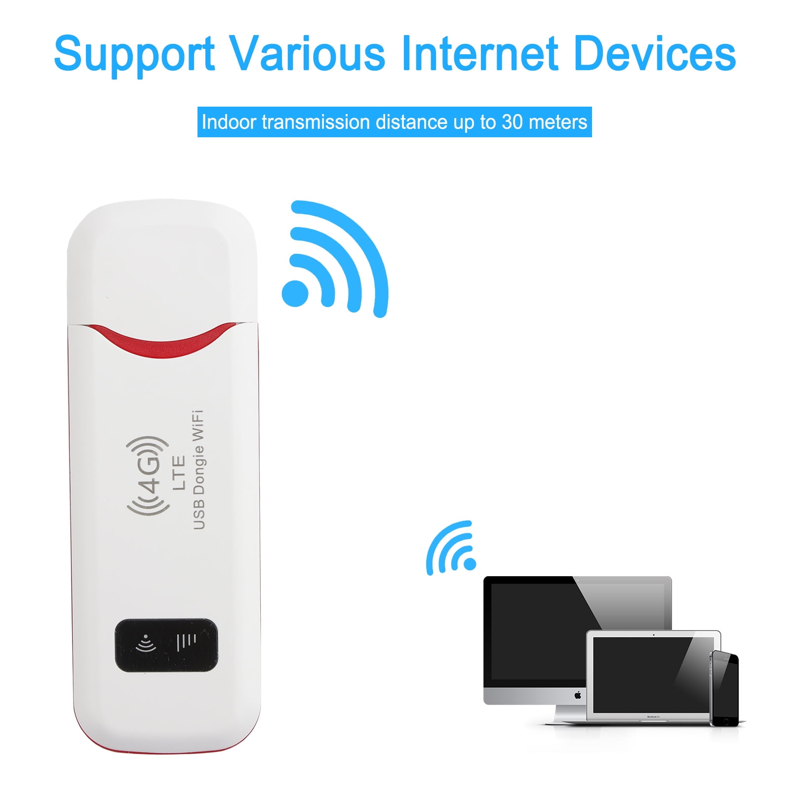 Motor Genic 4G LTE Wireless Router WiFi Mobile Broadband Modem USB ...