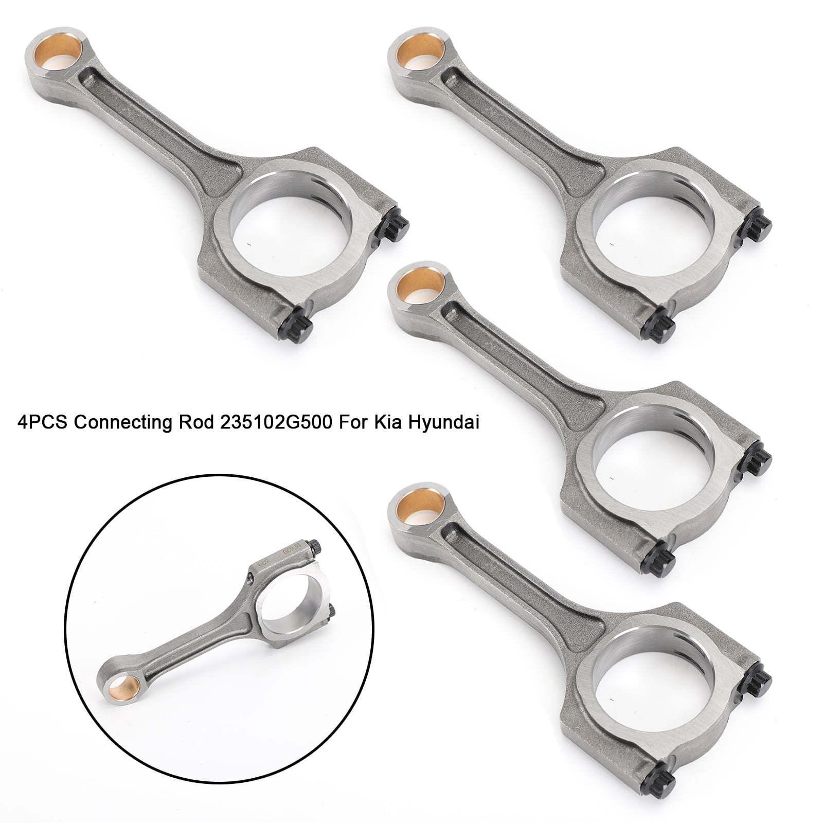 Motor Genic 4PCS Connecting Rod 235102G500 For Kia Sorento Sportage ...