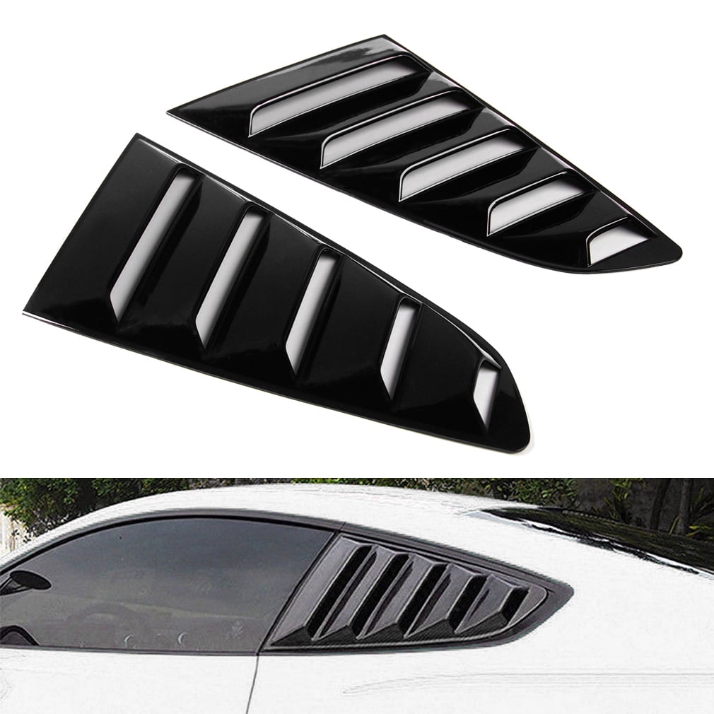 Motor Genic Pair ABS Plastic Rear Side Window Louver Scoop Cover For ...