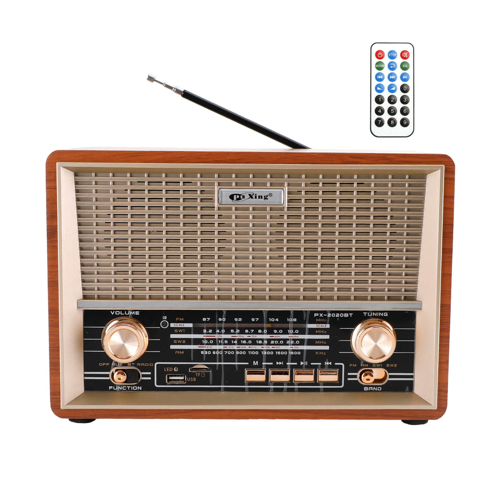 Motor Genic Retro-Style Decorative Radio Multifunction Music Player ...