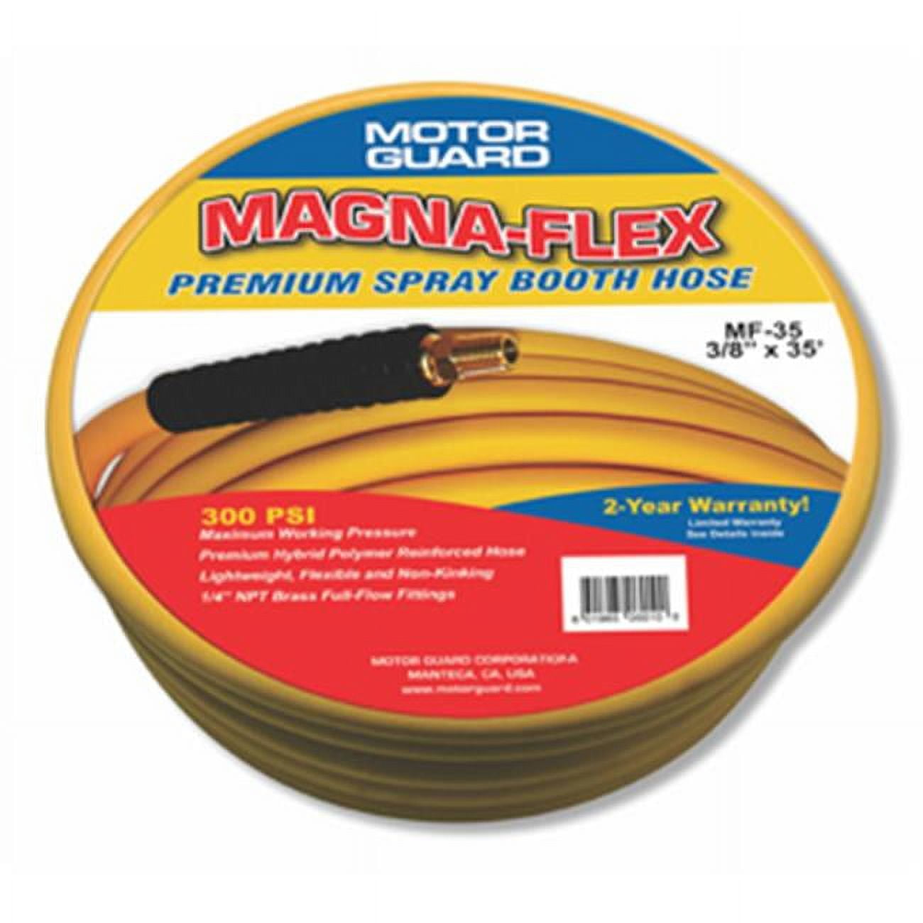 Motor Guard MF-35 Magna-Flex Premium Spray Booth Hose 3/8" x 35' MF-35 - Walmart.com