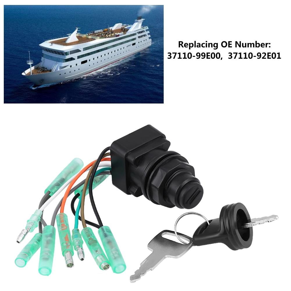 Motor Ignition Key Switch Assembly for Suzuki Outboard Control Box ...