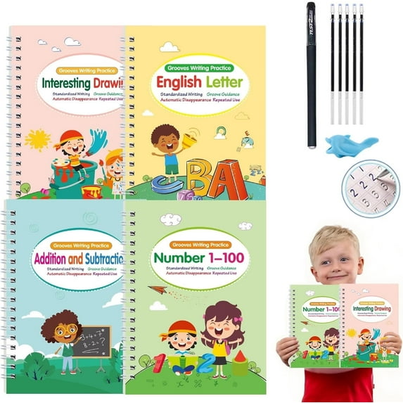 Motor Magic WorkBooks Full Set 4 Books/5 Replacement Refills+1 Pen+1 ...