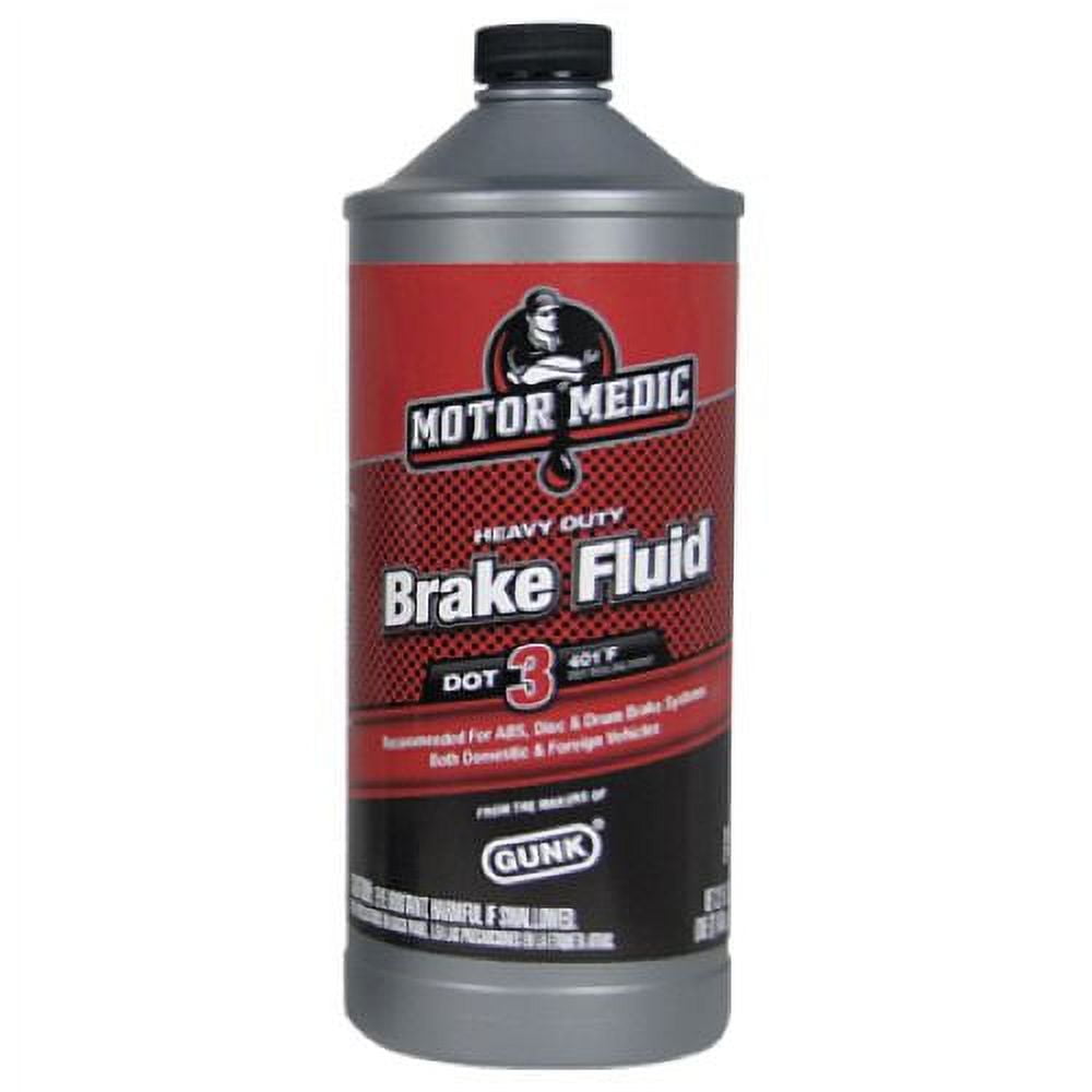 Motor Medic M4432 1-Quart Bottle of DOT 3 Heavy Duty Brake Fluid ...