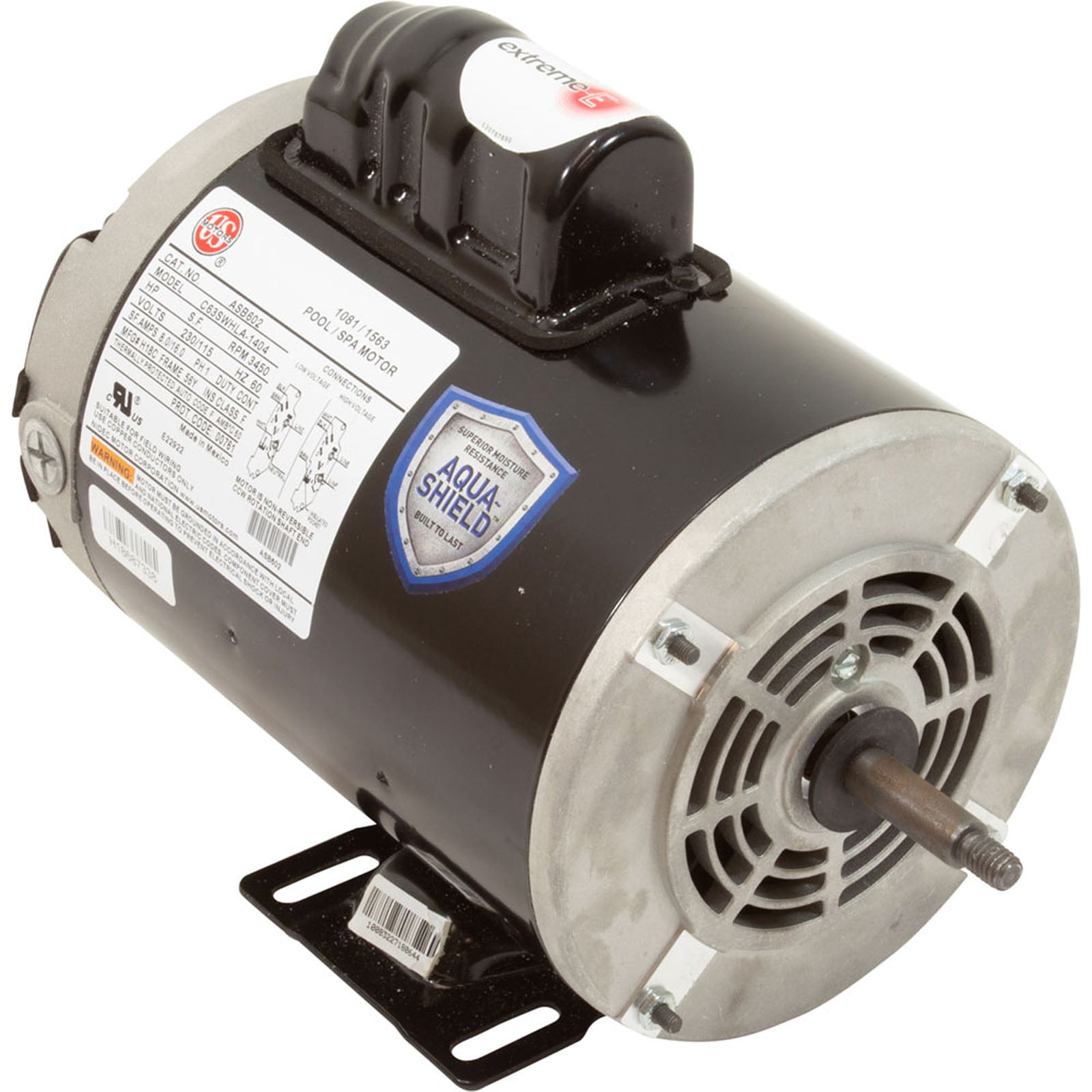 Motor, Nidec/US Motor, 1.5hp, 115v/230v, 1-Spd, 56Y Frame - Walmart.com