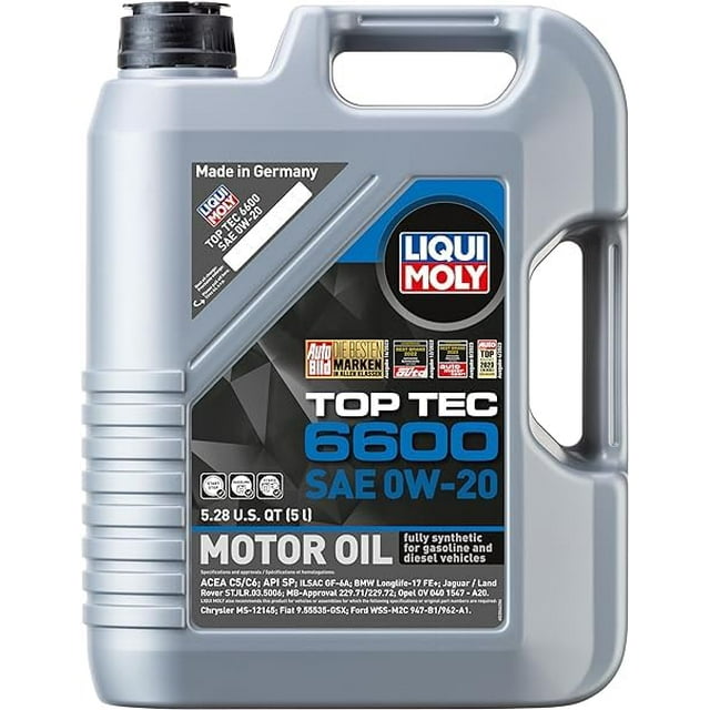 Motor Oil Of Top Tec 6600 0W-20 Full Synthetic 5 Liters Sold ...