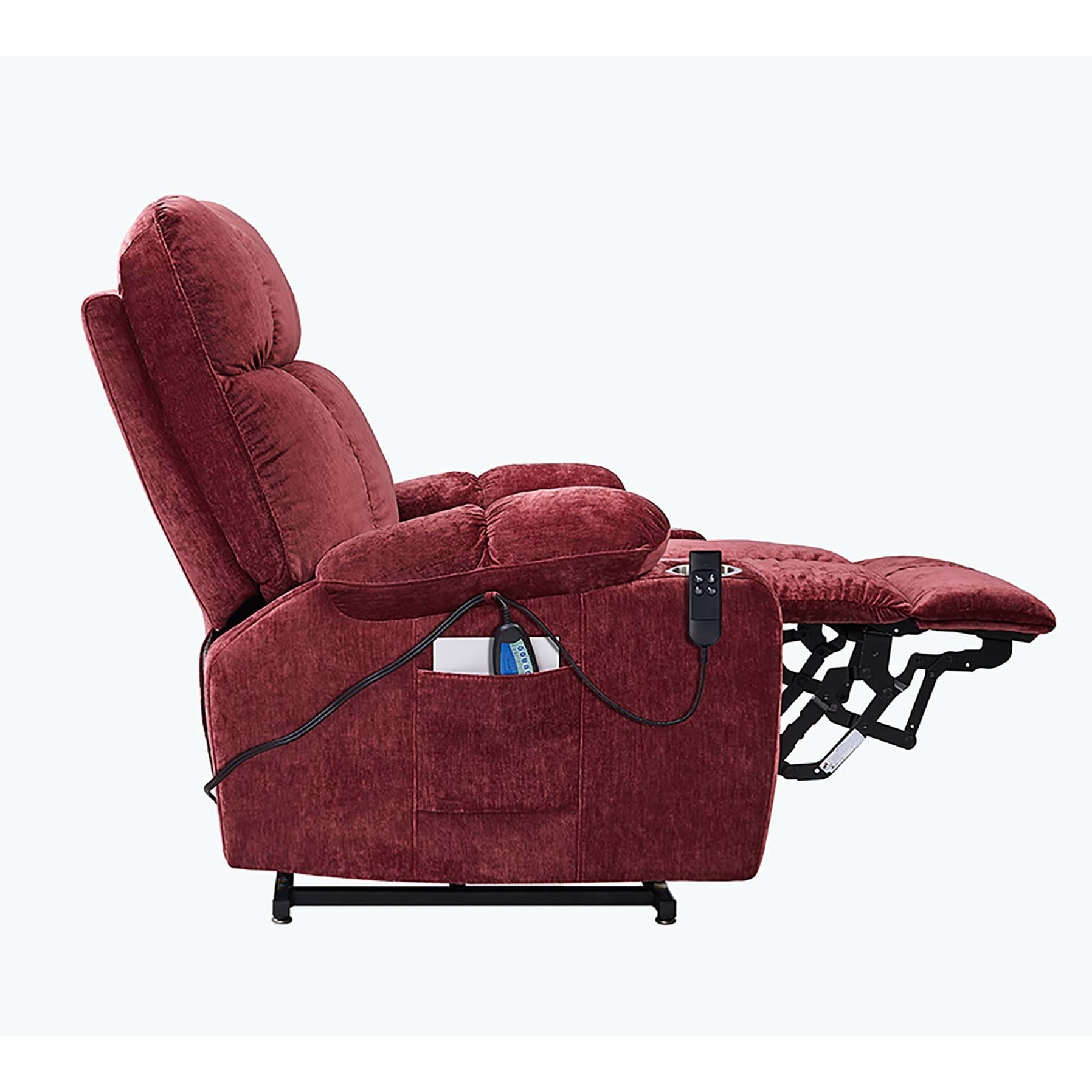 Motor Power Lift Recliner Chair for Elderly Infinite Position Lay Flat ...