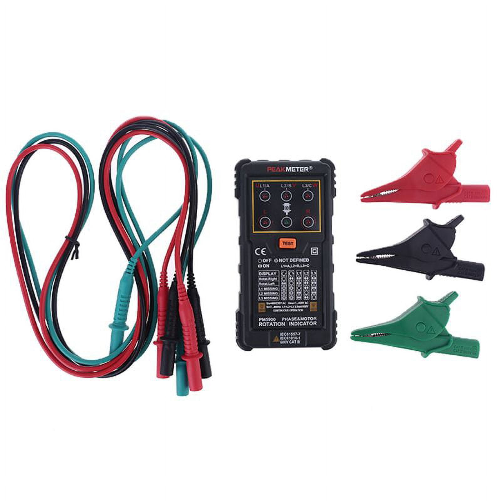 Motor Rotation Tester PM5900 Portable Handheld Three Phase Motor ...