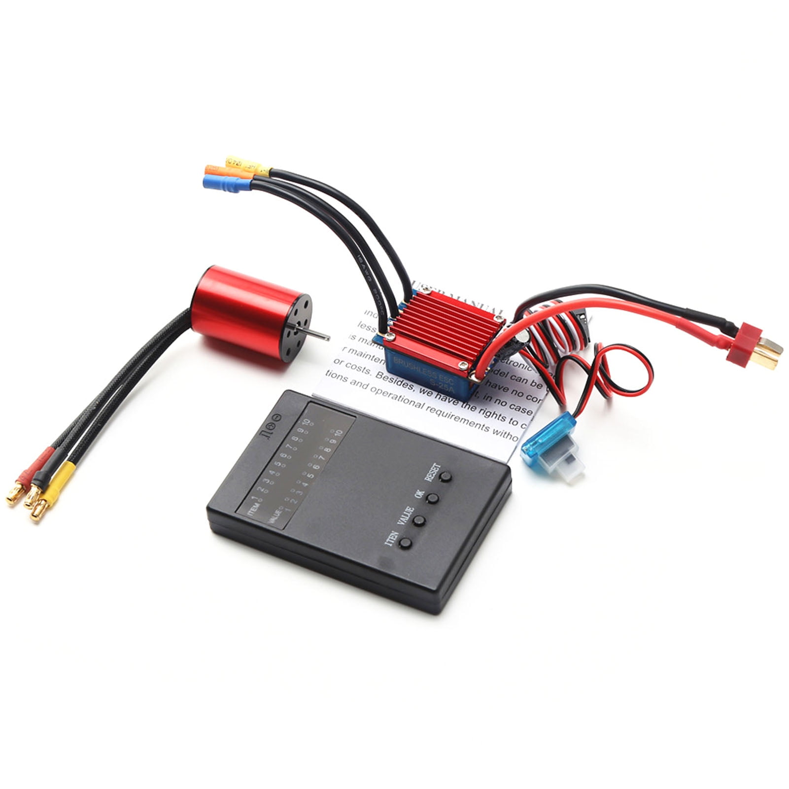 Motor S2435 4800KV Brushless Motor 4P Sensorless 25A Brushless ESC ...