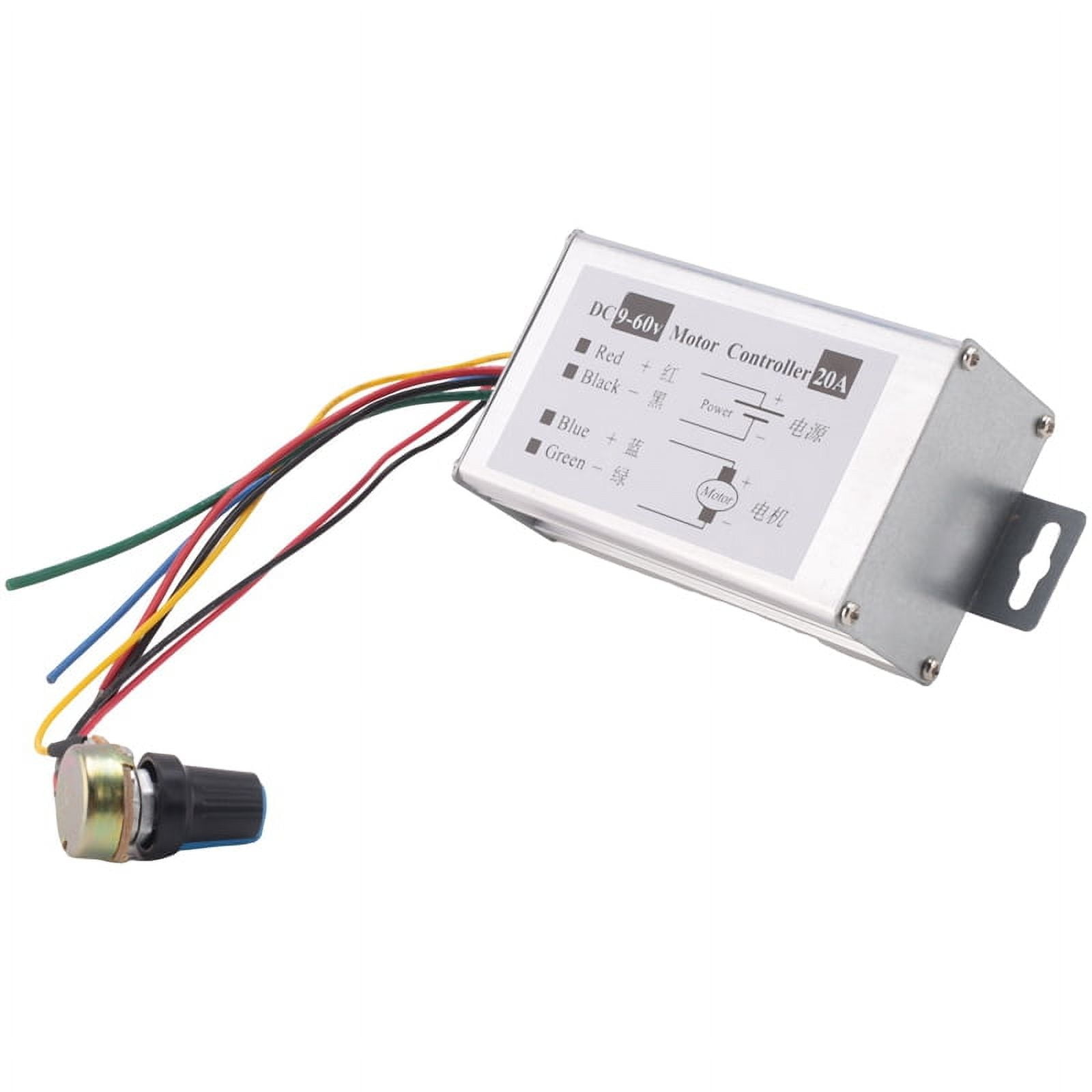 Motor Speed Controller DC9V 12V 24V 48V 60V 20A PWM Motor Speed ...