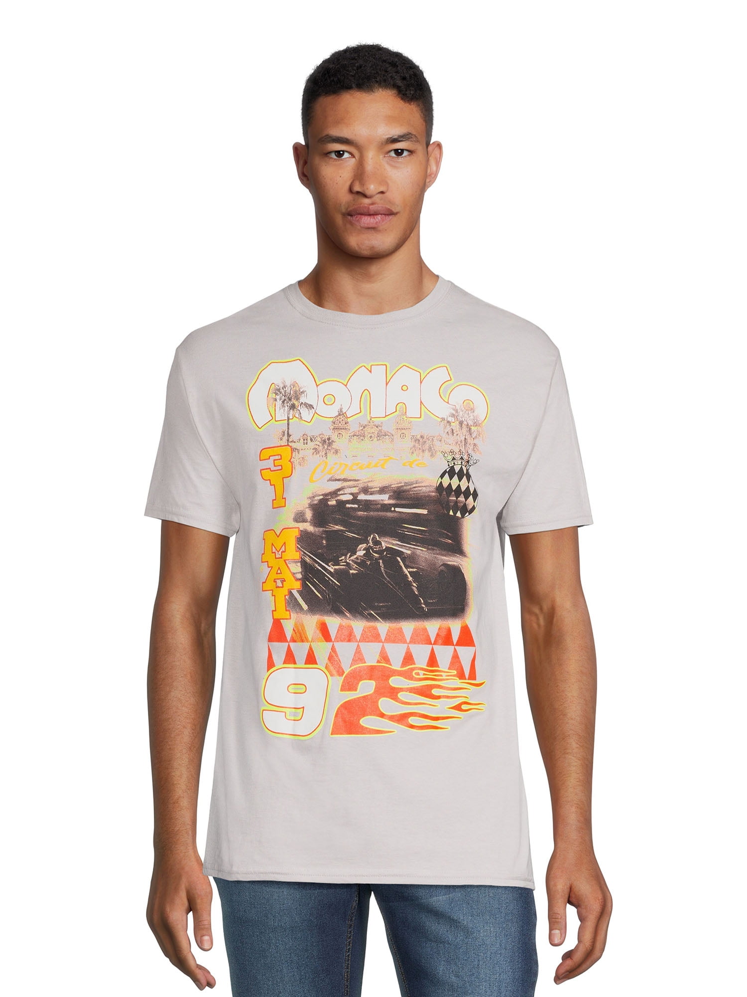 Motor Sports Men's Racing Graphic T-Shirt with Short Sleeves, Sizes S ...