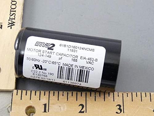 Motor Start Capacitor 124-149 uf MFD 165 Volt VAC MARS2 11931 - Walmart.com