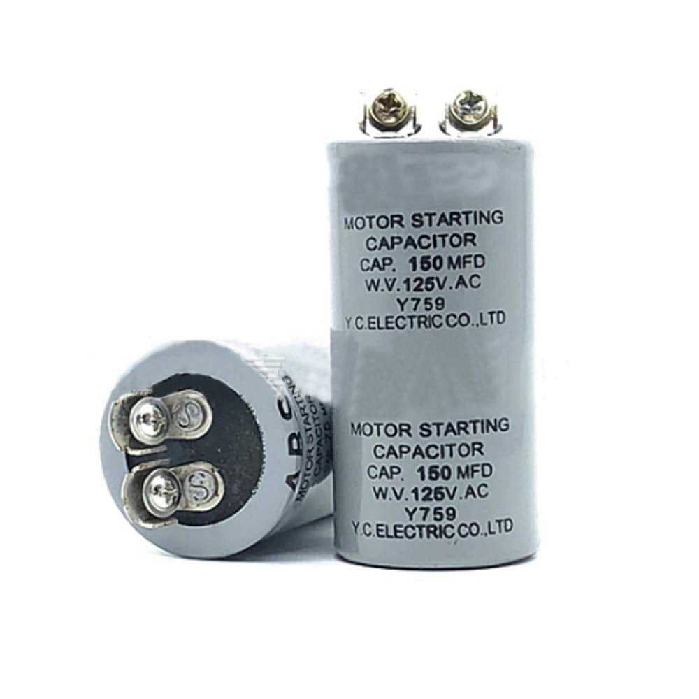 Motor Starting Run Capacitor 150MFD 125VAC Round Start Capacitor for ...