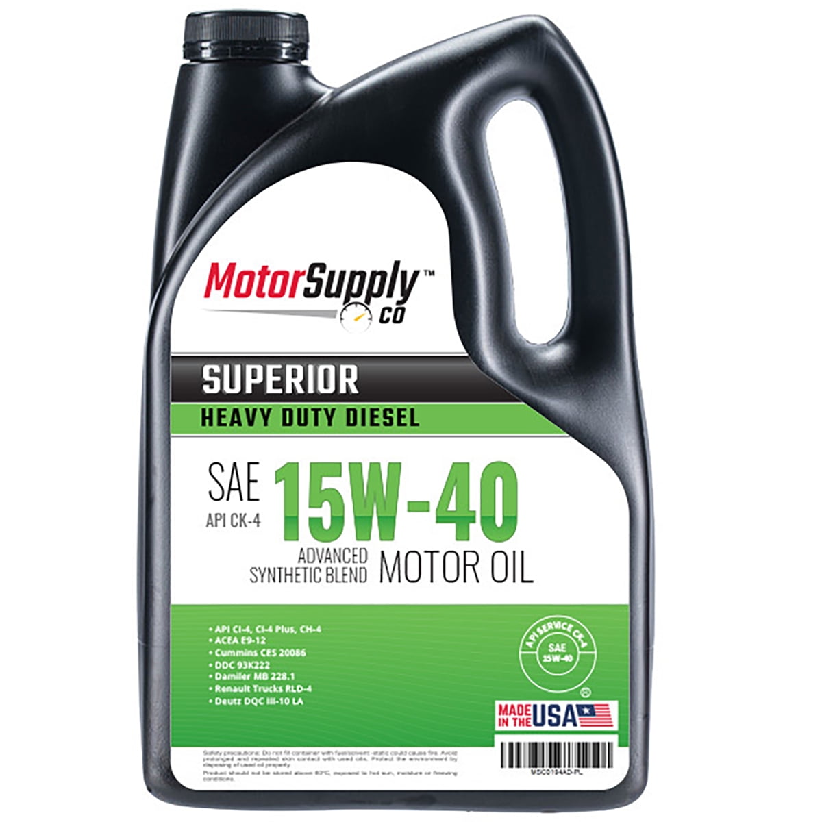 Motor Supply Co HD Engine Oil CK4 Diesel - Walmart.com