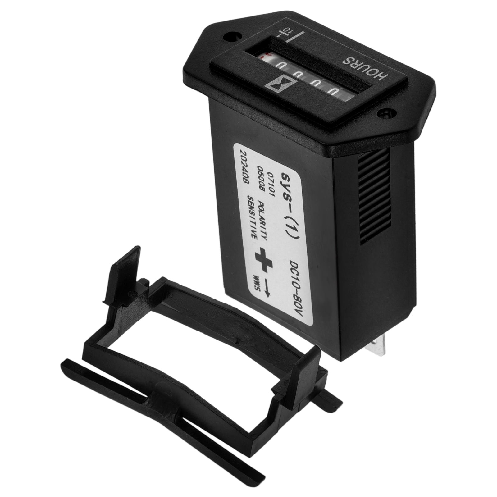 Lawn Mower Hour Counter for Car Use Black Plastic Metal Wide Voltage ...