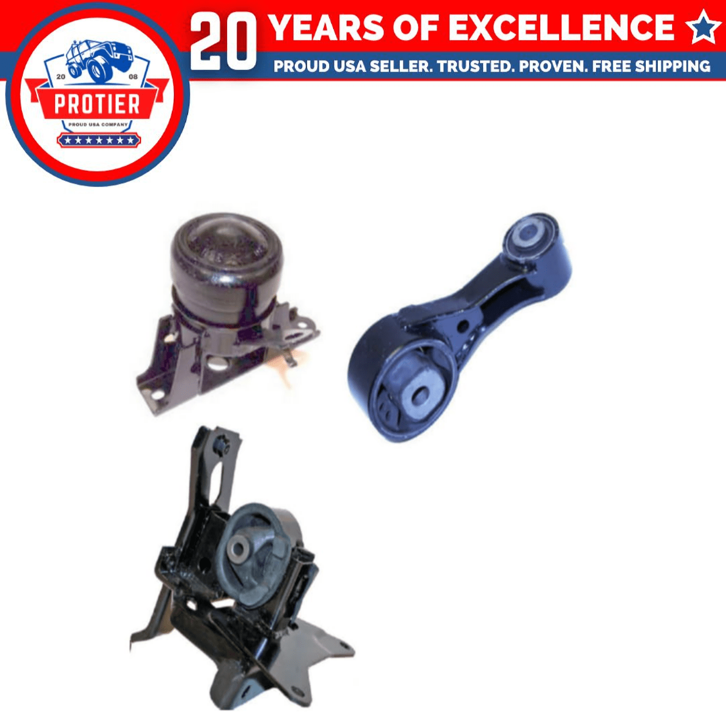 Motor & Torque Strut & Trans Mount 3PCS Fit 07-11 Toyota Yaris 1.5L for ...