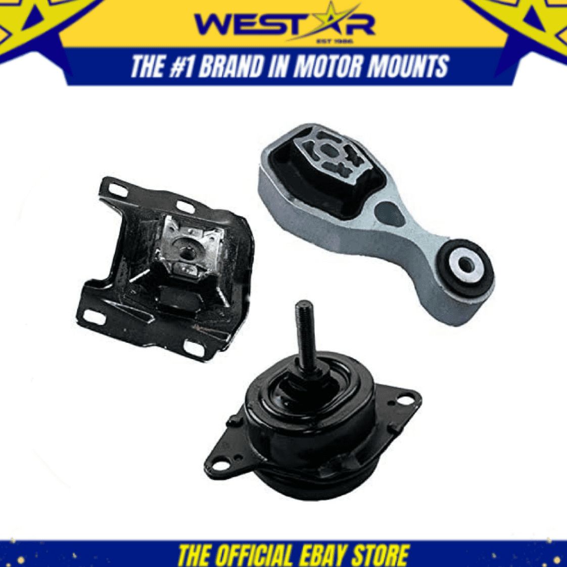 Motor & Torque Strut & Trans Mount 3PCS Set Fit 16-19 Ford Explorer 2 ...