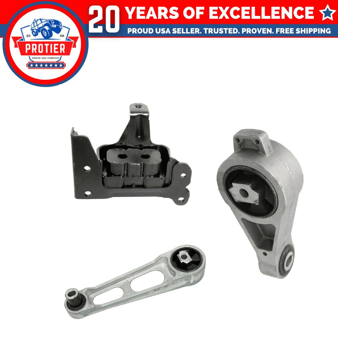 Motor & Trans Mount 3PCS Set compatible with Chrysler PT Cruiser 03-08 ...