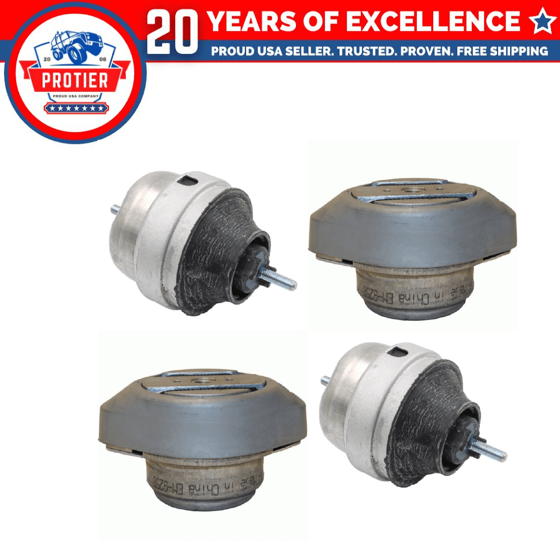 Motor & Trans Mount 4PCS Set Fit 06-08 Audi A4 Sedan 3.2L/ 05-08 A4 ...