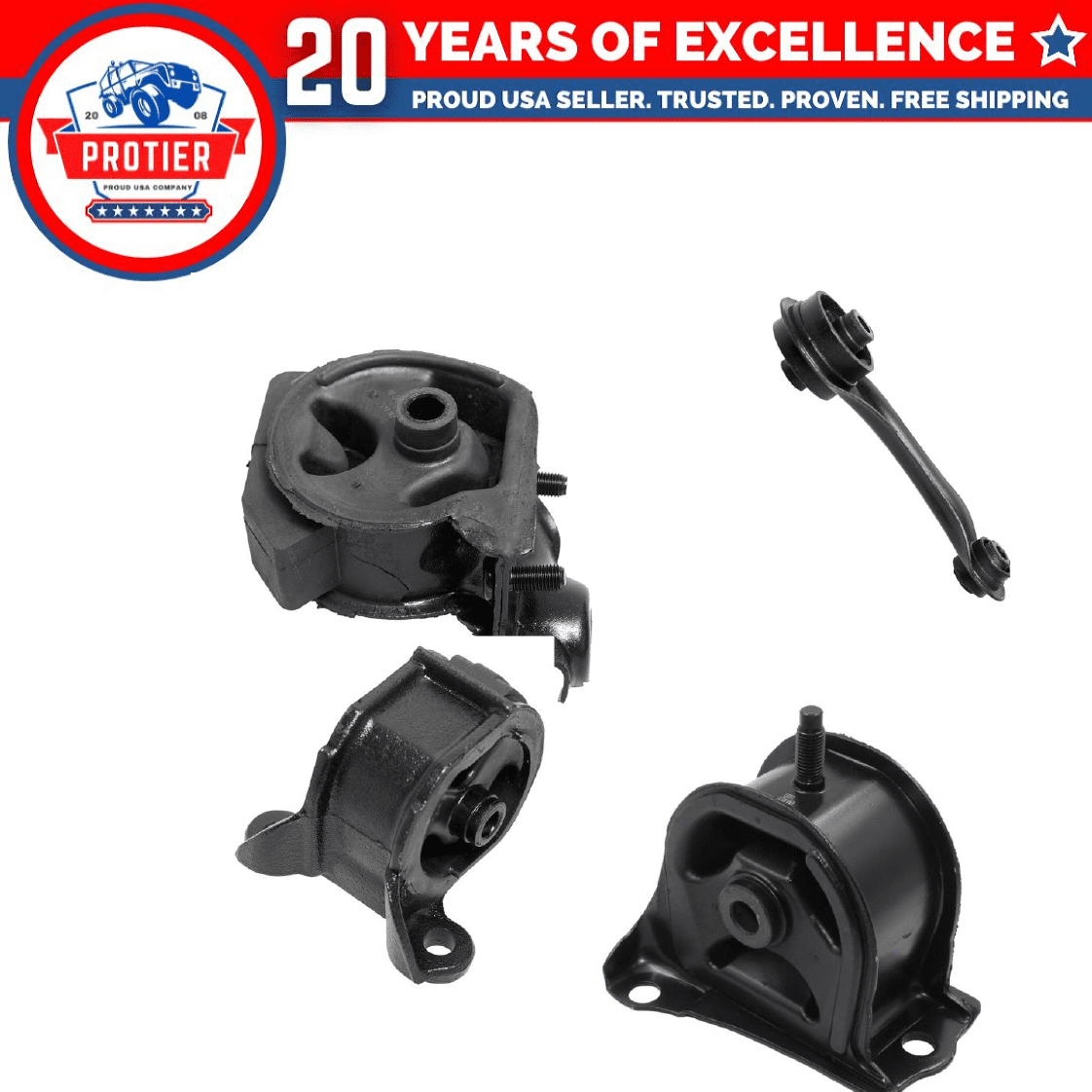 Motor & Trans Mount Set 4PCS for 90-93 Honda Accord 2.2L LX / DX for ...