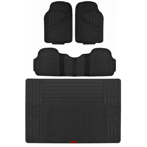 Motor Trend 100 Percent Odorless Car Floor Mats with Standard Trunk ...