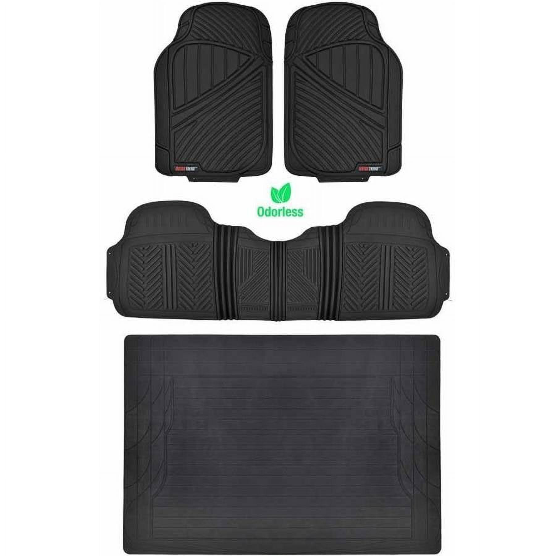 Motor Trend 100 Percent Odorless Car Floor Mats with Standard Trunk ...