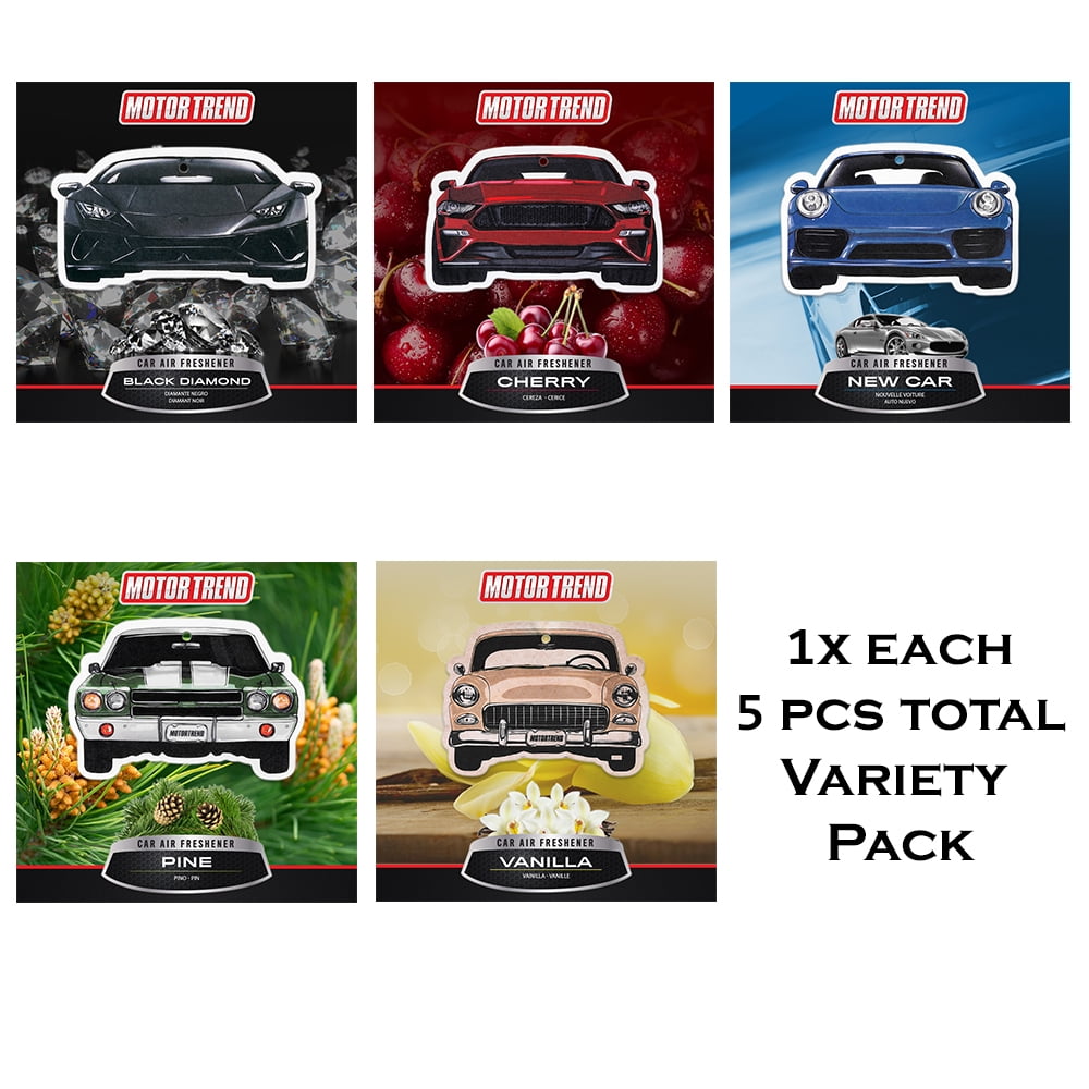 Motor Trend Assorted Variety 15 Pack Motorama Car Air Freshener - Long ...