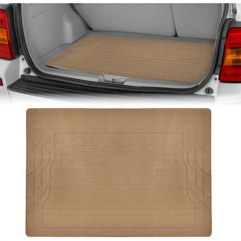 Motor Trend Cargo Trunk Floor Mat, Trimmable Utility Mat, Black ...