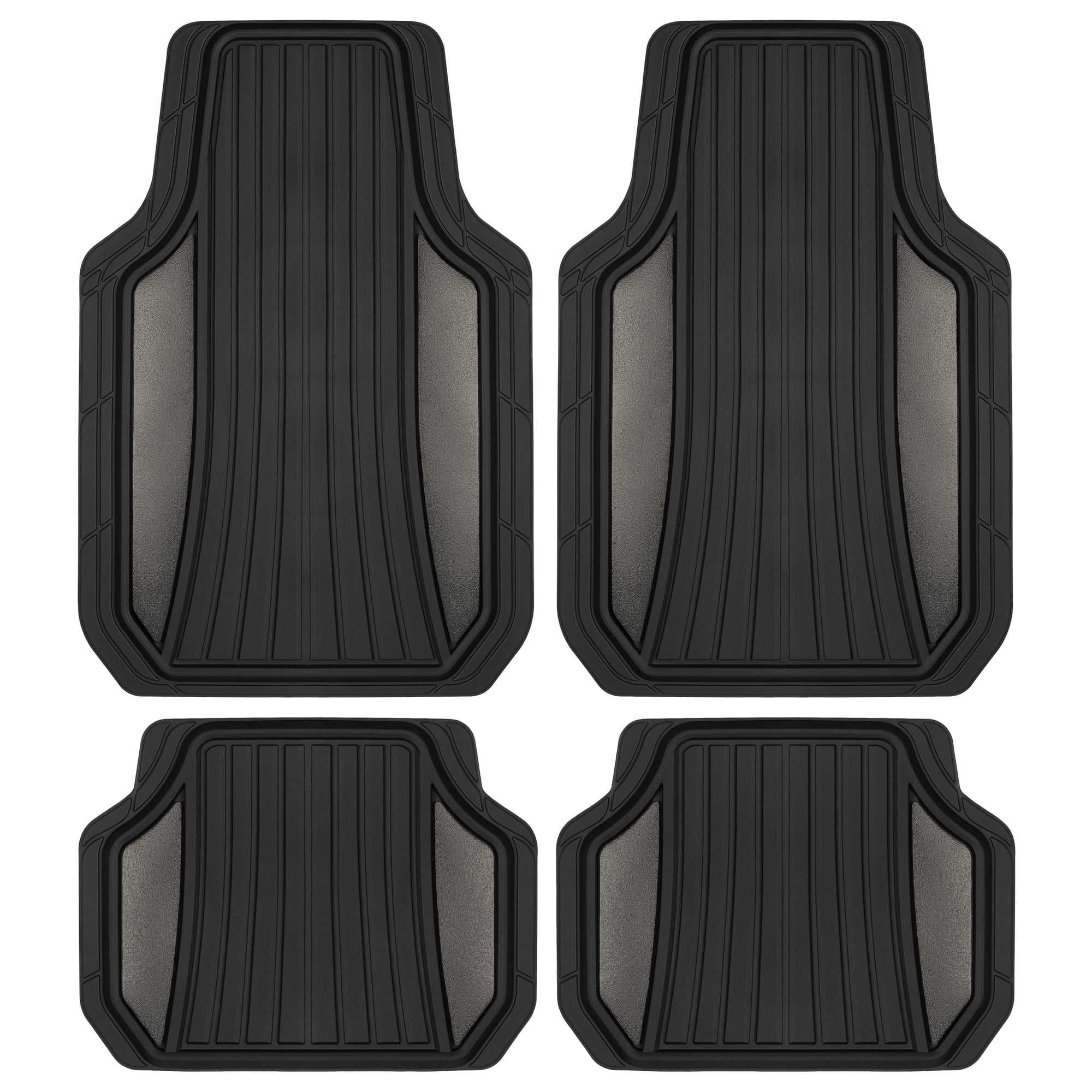 Motor Trend ChromeTech Car Floor Mats Full Set - Durable Rubber Floor ...