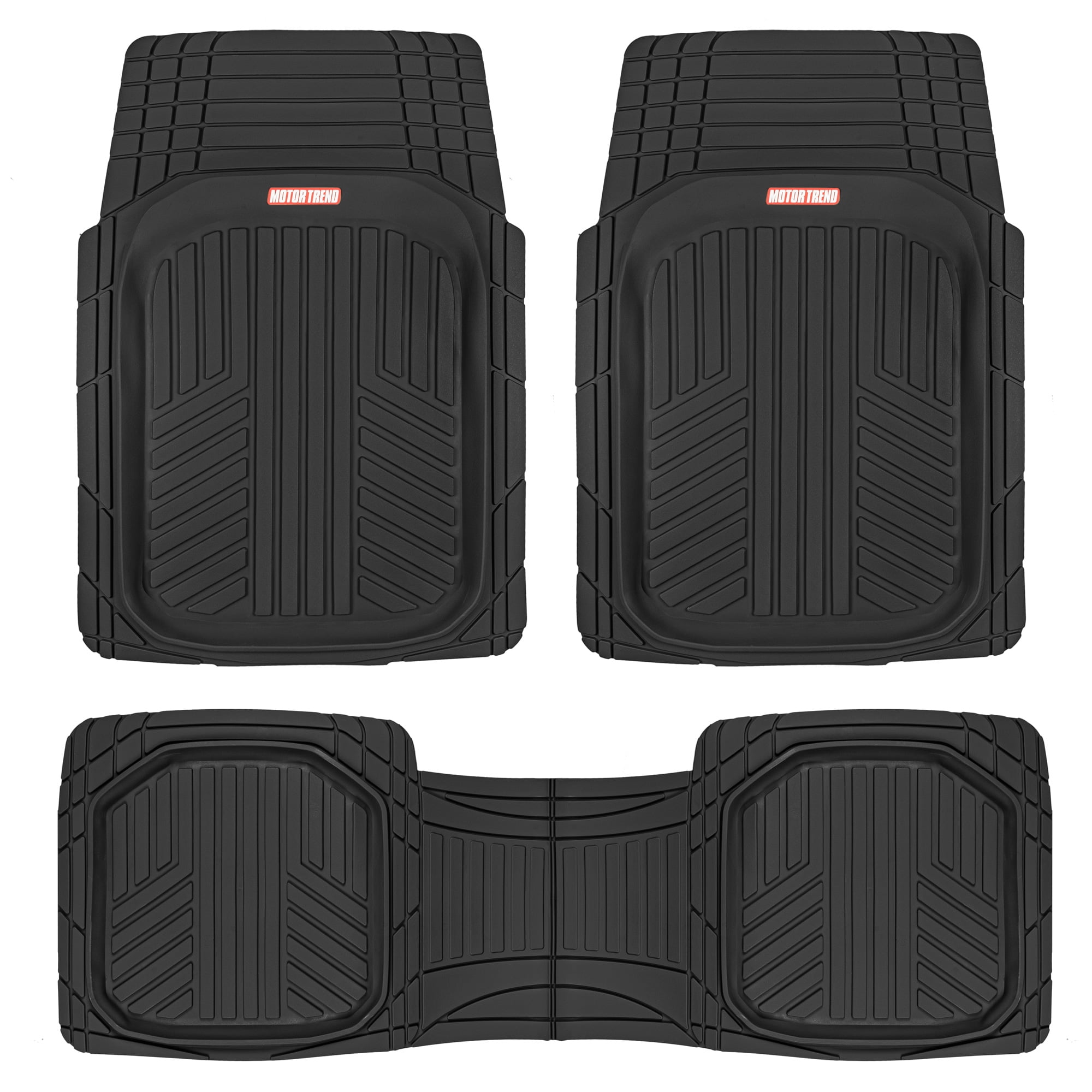 Motor Trend Deep Dish Rubber Floor Mats for Car SUV TRUCK Van, All ...