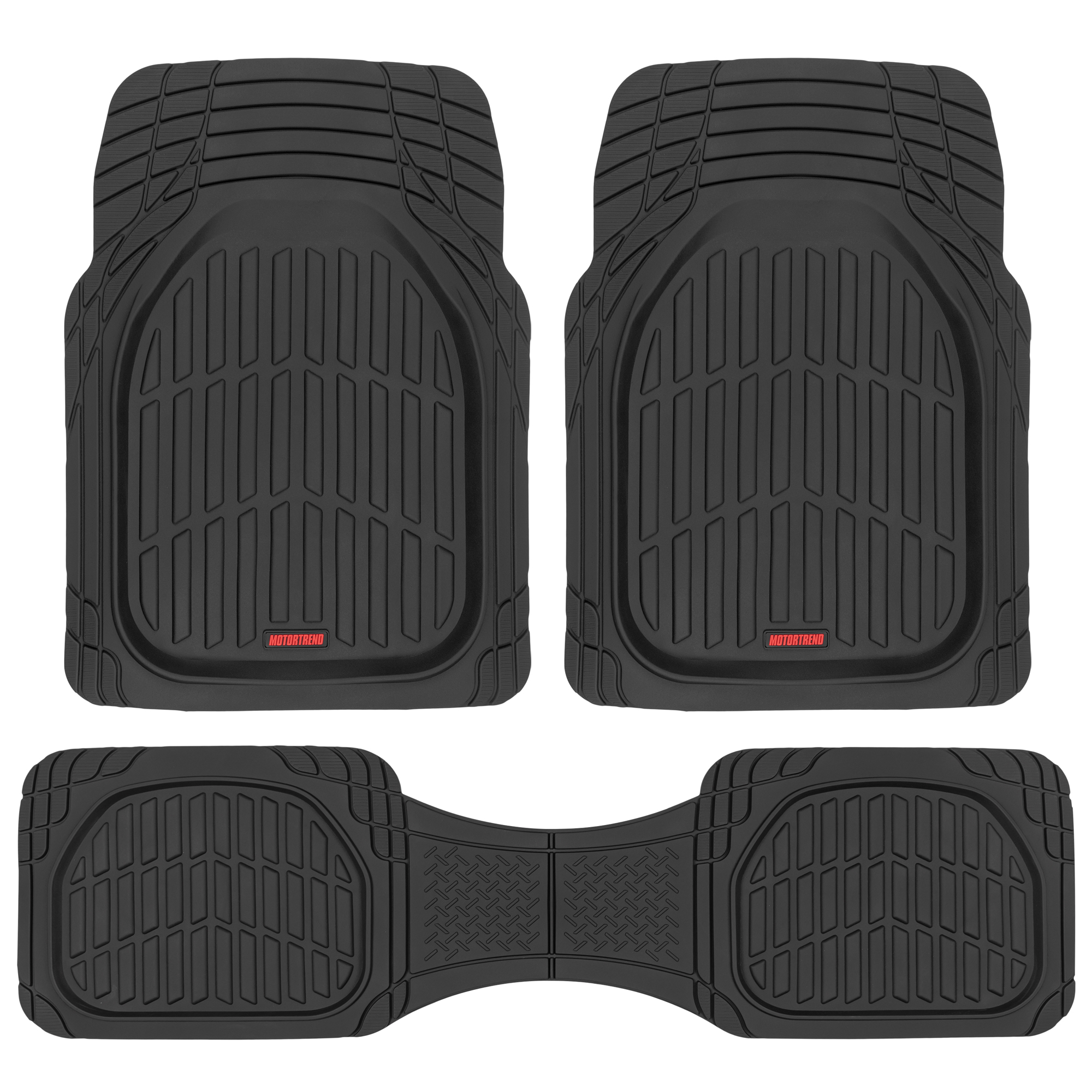 Motor Trend FlexTough Contour - Deep Dish Heavy Duty Rubber Car Floor ...