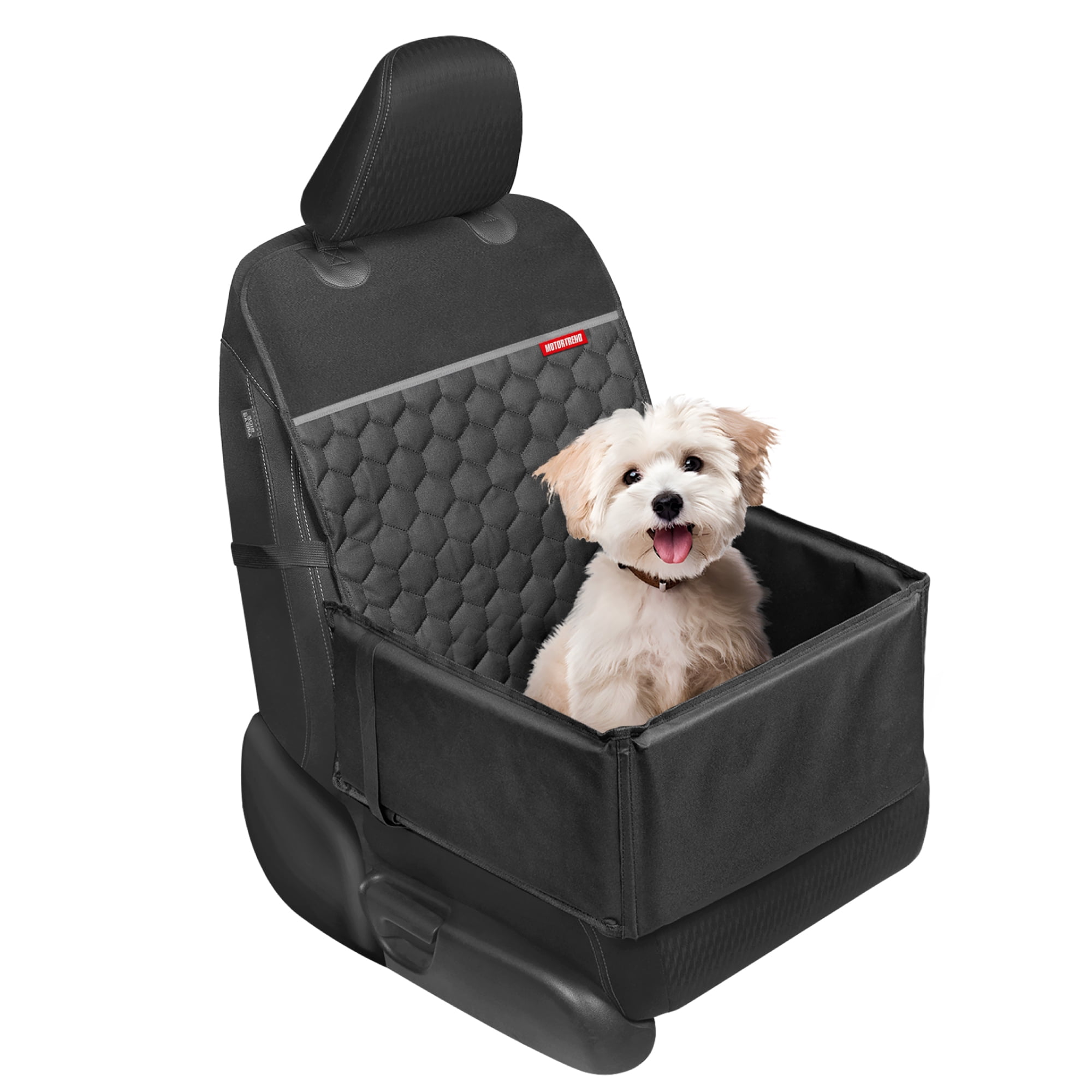 Motor Trend Waterproof Foldable 2-in-1 Dog Car Seat Booster Bucket ...