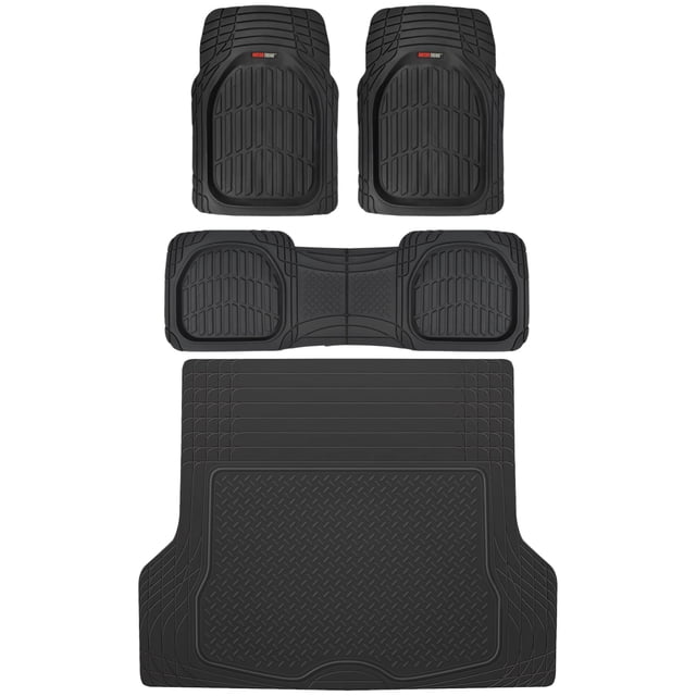 Motor Trend MT-923 FlexTough Deep Dish Contours Rubber Car Floor Mats ...