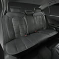 Motor Trend Premium Faux Leather Rear Bench Car Seat Cover, Gray ...