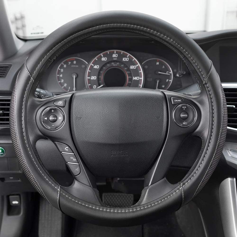 Motor Trend SW-808-WH White Steering Wheel Cover - Dotted Comfort ...