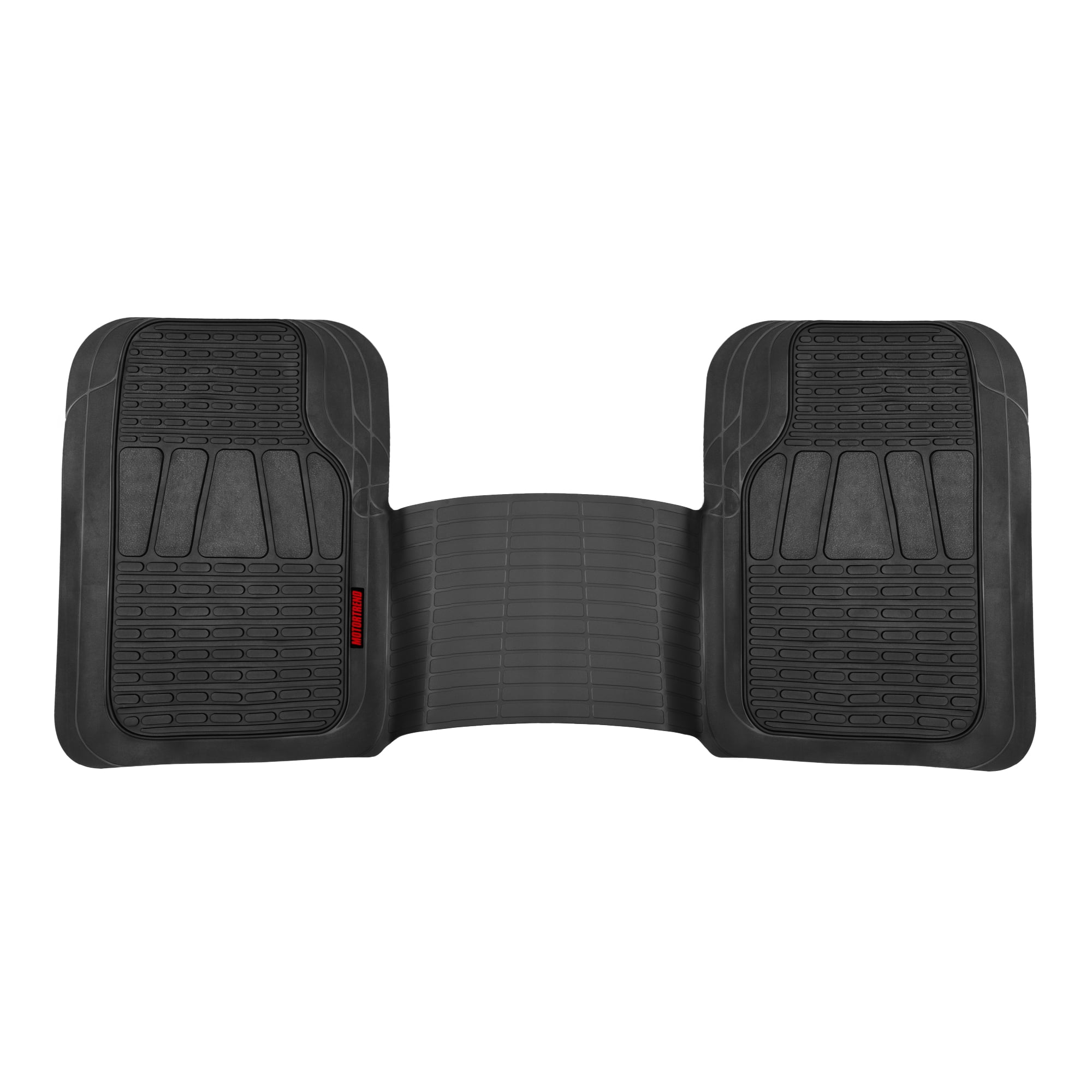 Motor Trend WingRunner Complementary Rubber Rear Floor Mats Liners for ...