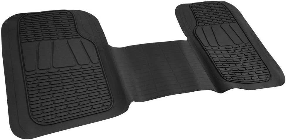 Motor Trend WingRunner Rubber Rear Floor Mats Liners for 2nd or 3rd Row ...
