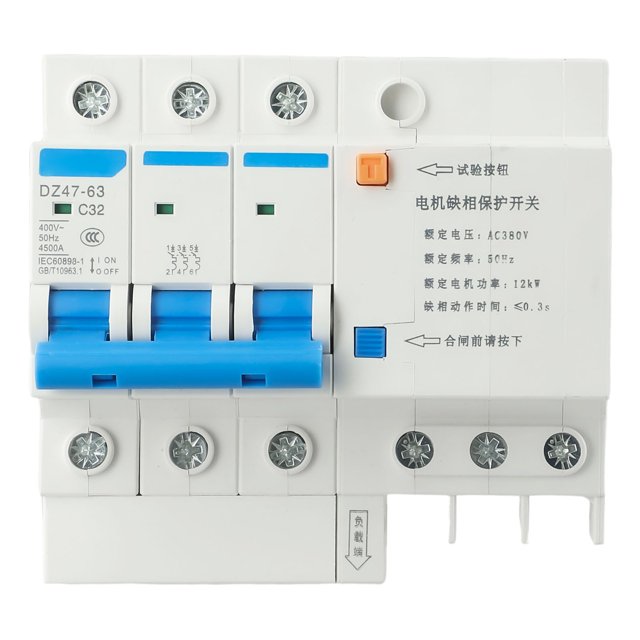 Motor phase loss protector Guide rail type 3-phase 380V for submersible pump fan - Walmart.com