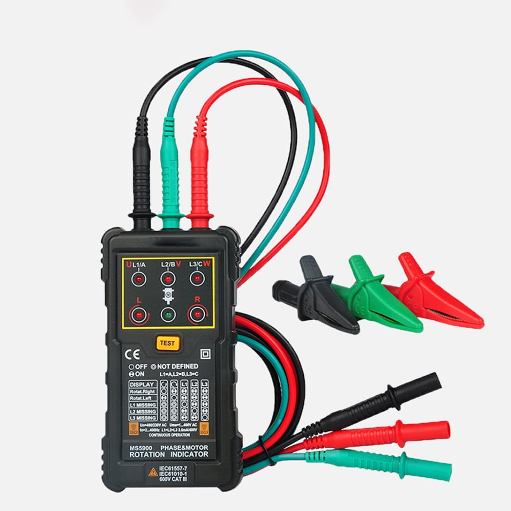 Motor phase sequences rotation indicator PM5900 non-contact phase ...