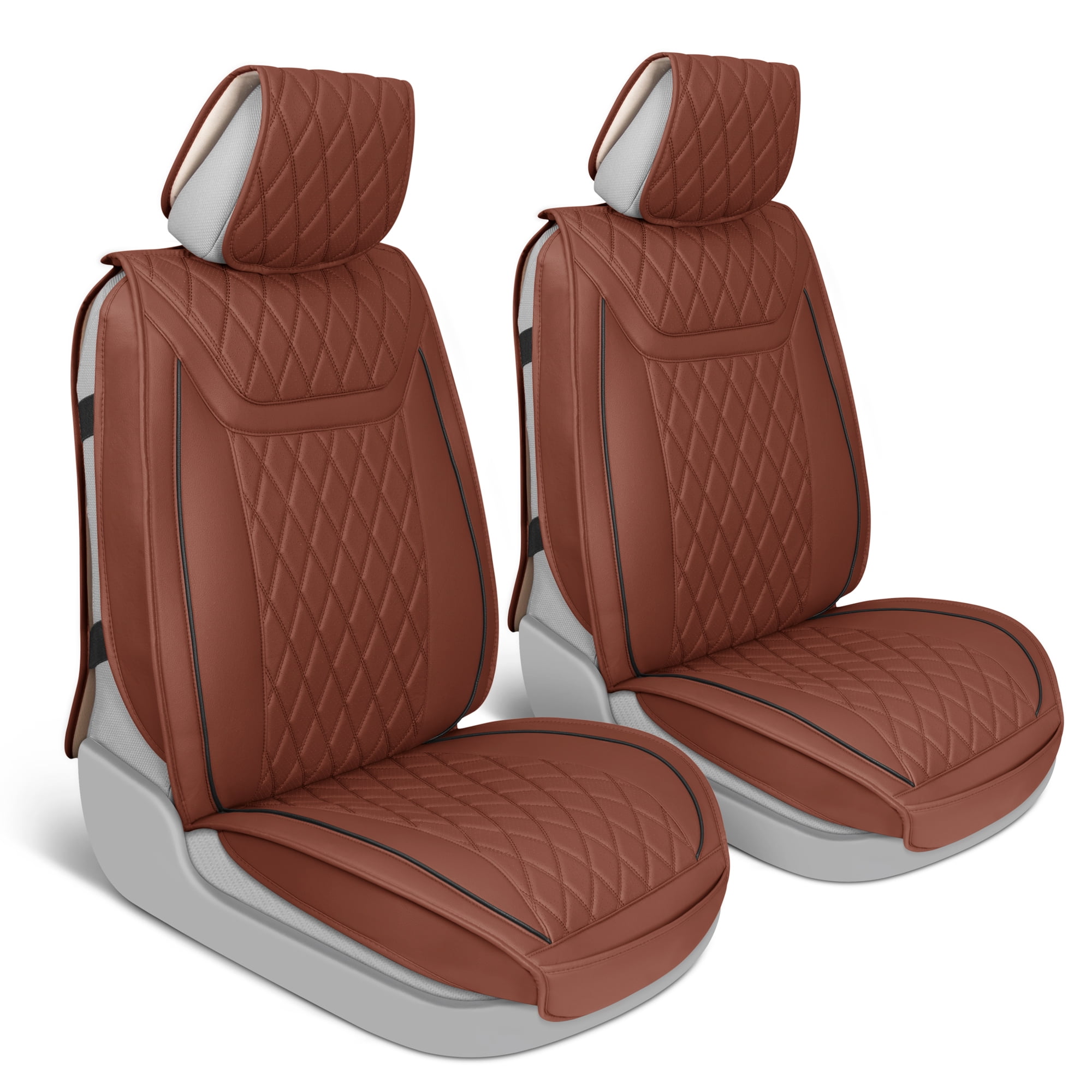 MotorBox Car Seat Covers – Ranch Leatherette Faux Leather Terracotta ...